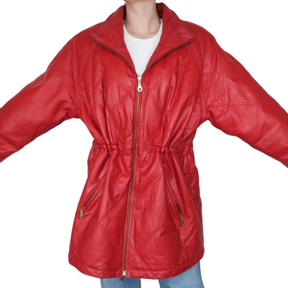 Climate Zone | Jackets & Coats | Vintage 8s Climate Zone Red Quilted ...